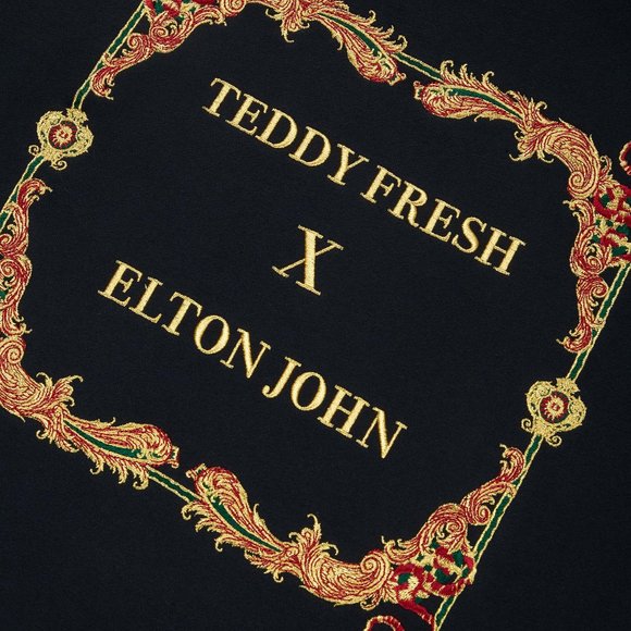 Teddy Fresh | Tops | Nwt Teddy Fresh Elton John The One Hoodie Black 2x ...